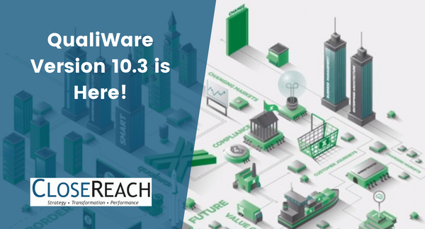QualiWare Version 10.3 is Here! - CloseReach