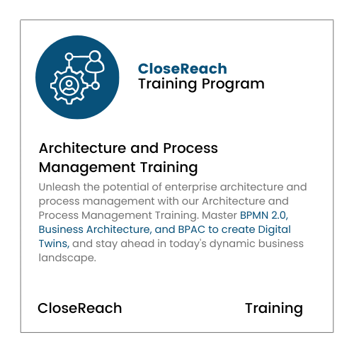 Architecture and Process Management Training - CloseReach