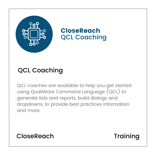QCL Coaching - CloseReach